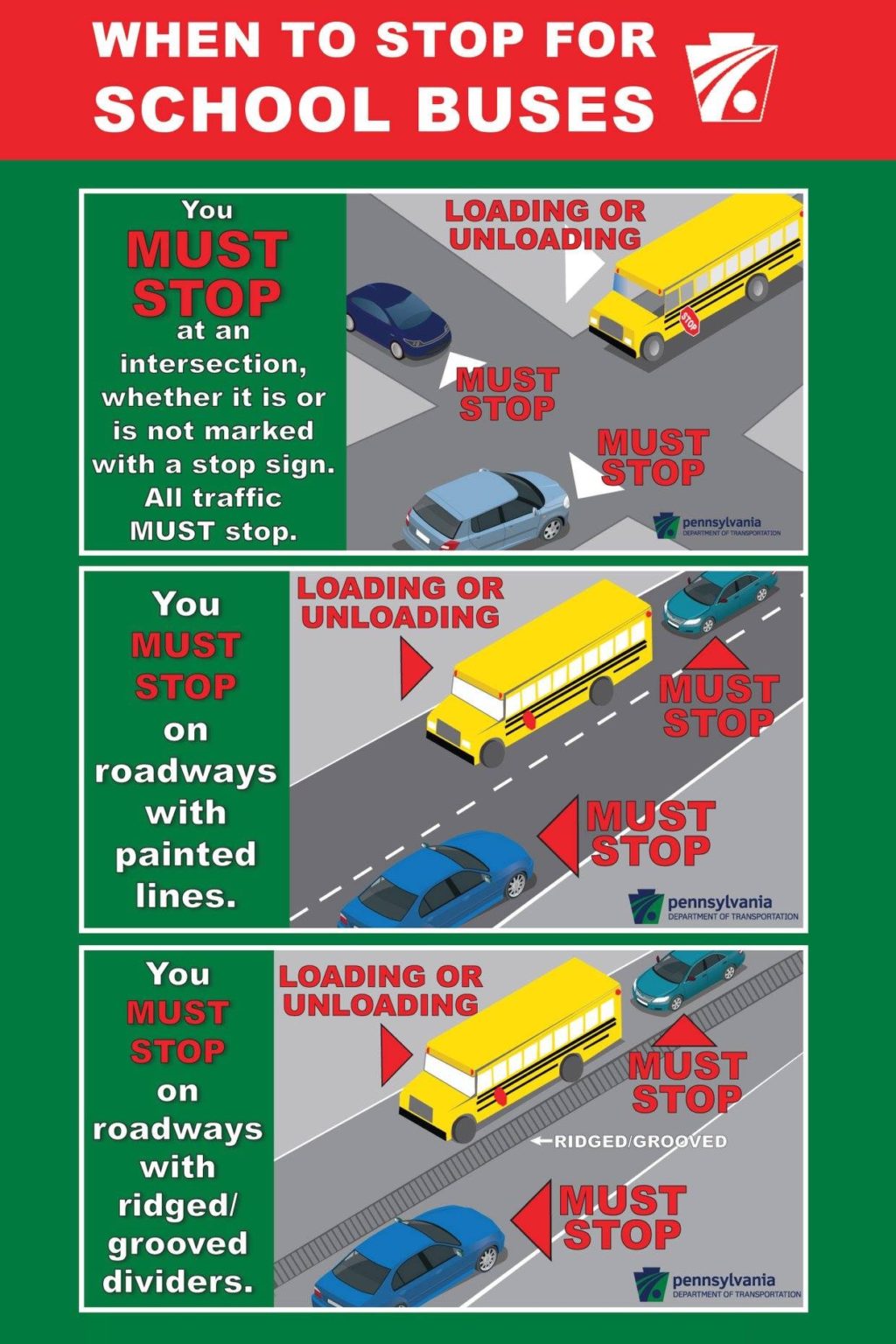 PA School Bus Stopping Law | Ultimate Defensive Driving